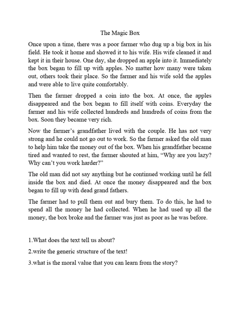 The Magic Box | PDF