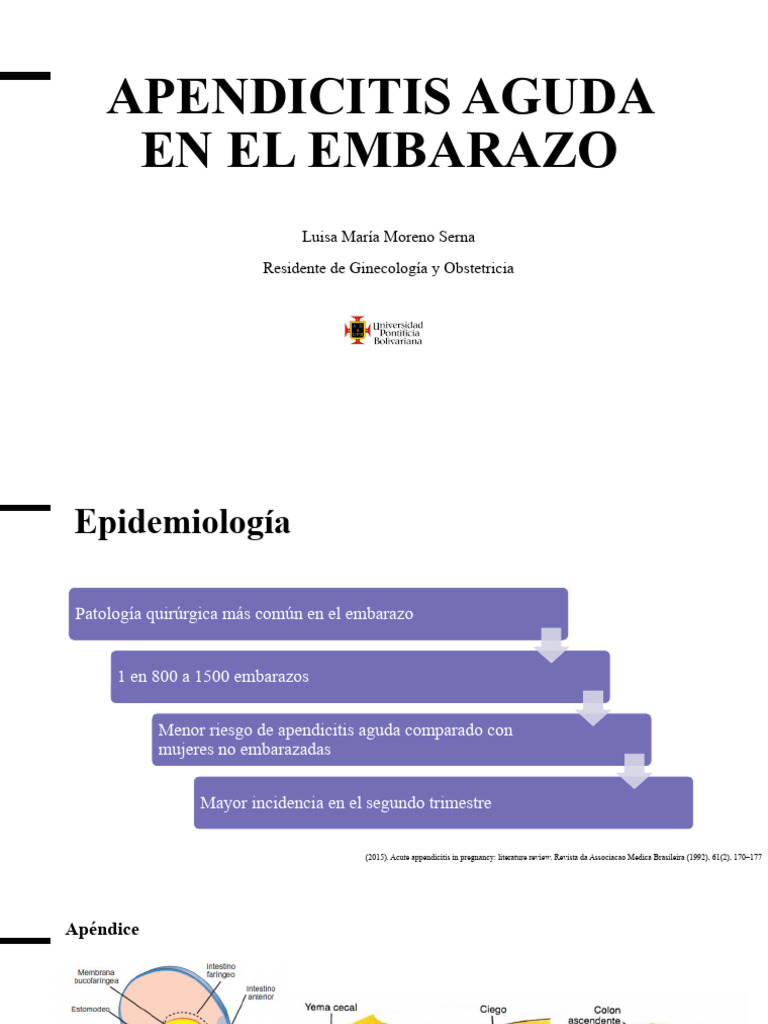 Apendicitis Aguda en El Embarazo | PDF | Tracto gastrointestinal ...