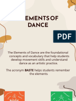 Understanding The Five Elements of Dance | PDF