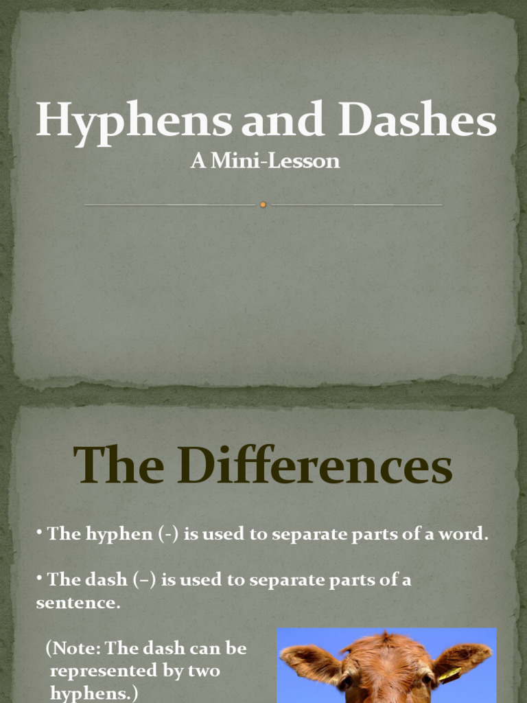 Hyphens and Dashes 1 | PDF | Grammar | Linguistics