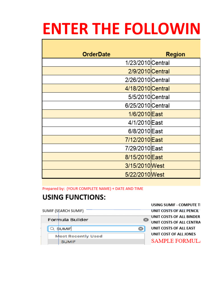 Gatilago - Excel Activity No. 2 Litera | PDF | Function (Mathematics) | Computing
