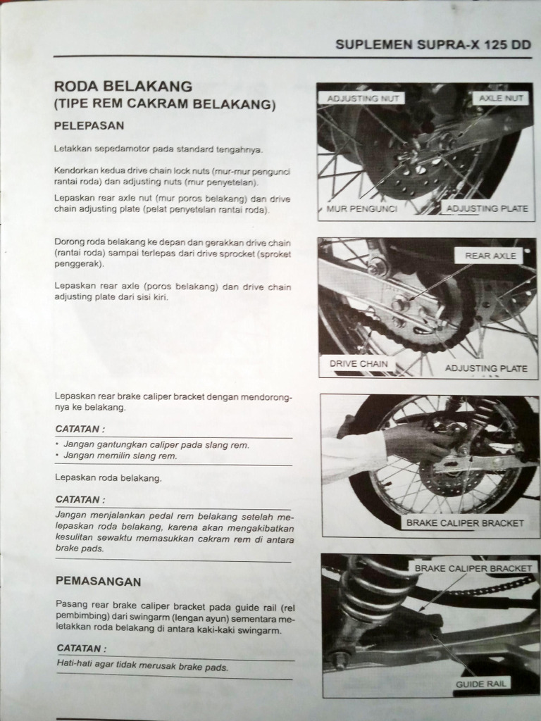 Roda Belakang Motor | PDF