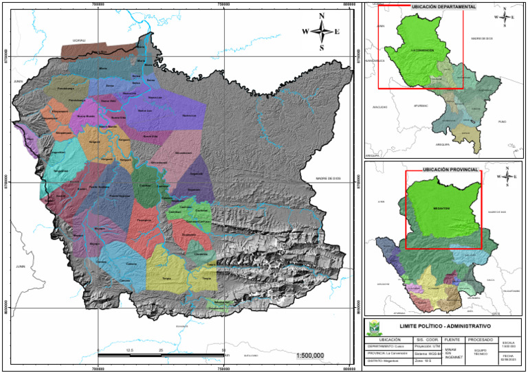 Mapa Politico Megantoni | PDF