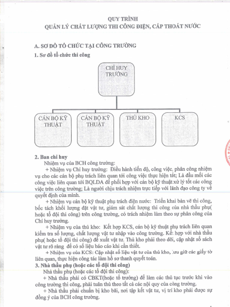 Quan Ly Chat Luong Thi Cong Dien CTN | PDF