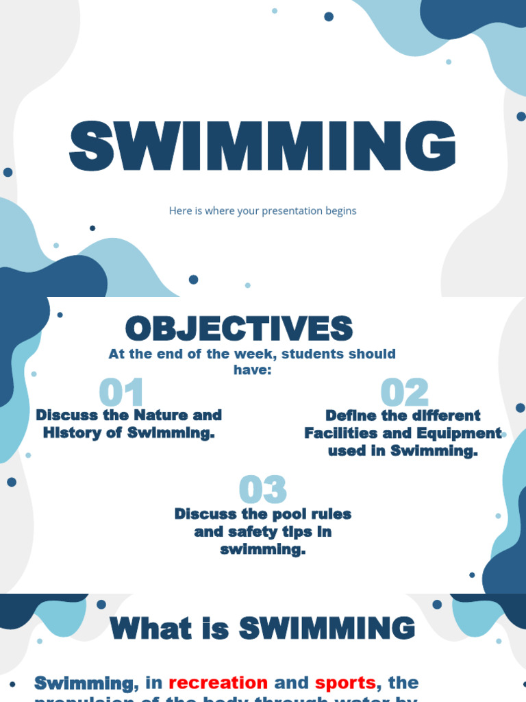 SWIMMING | PDF | Swimming | Swimming (Sport)