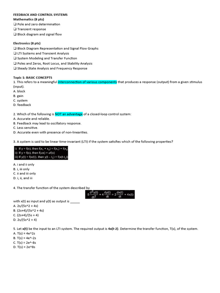 EST Sample Problems 11 | PDF