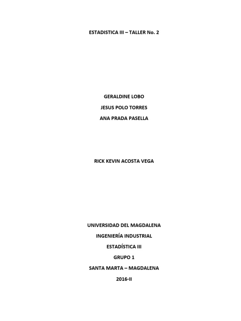 TALLER ESTADISTICA III - ANA PRADA PASELLA - JESÚS POLO TORRES ...