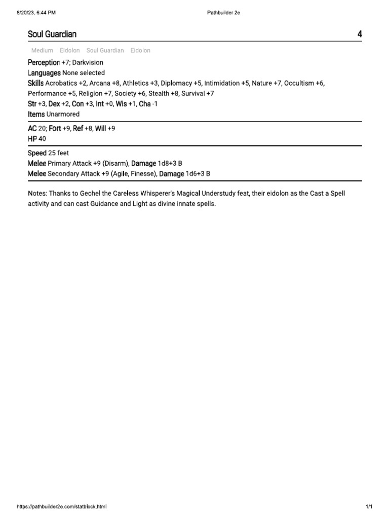 Eidolon Gechel | PDF