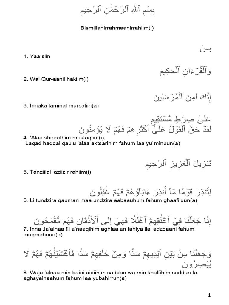 Surat Yassin | PDF