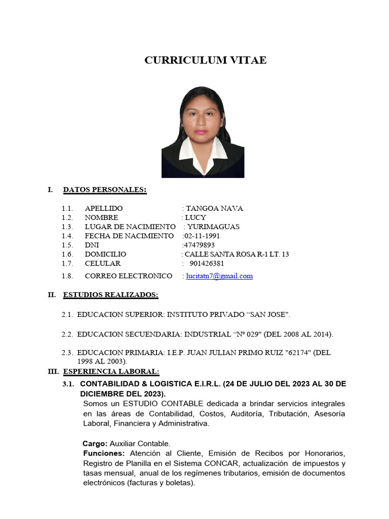 1111cv-Lucy-Tangoa-Nava-2023 11111 | PDF | Contabilidad | Gobierno