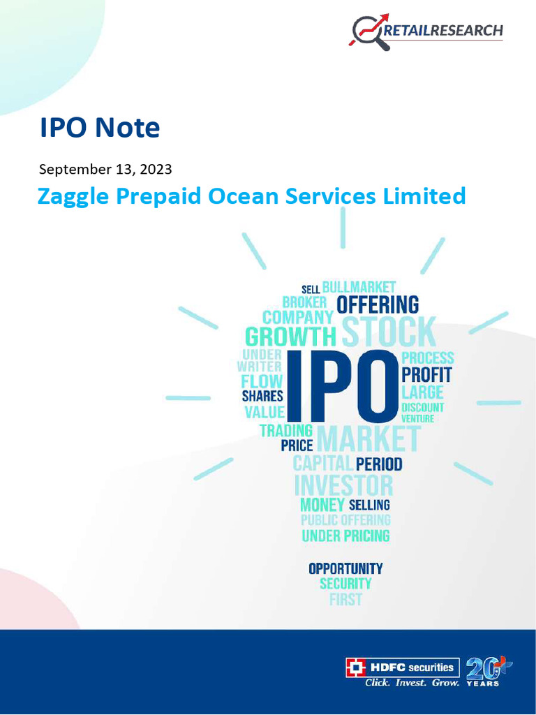 Zaggle Prepaid Ocean Services Limited IPO Note | PDF | Debit Card | Credit Card
