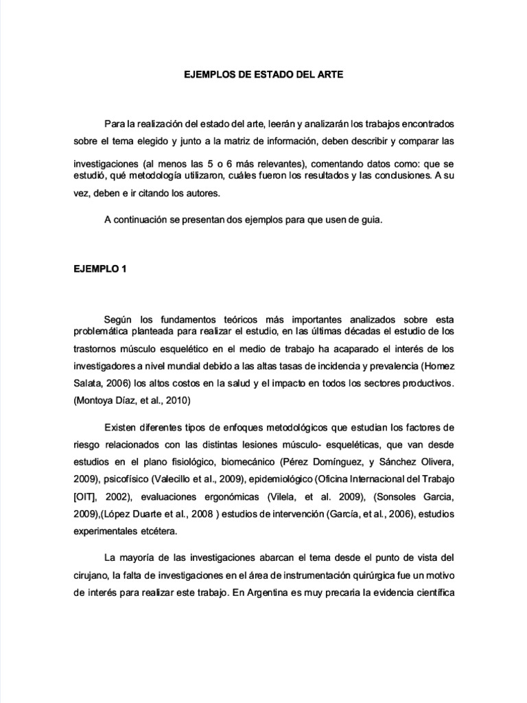 PDF Ejemplos de Estados Del Arte - Compress | PDF