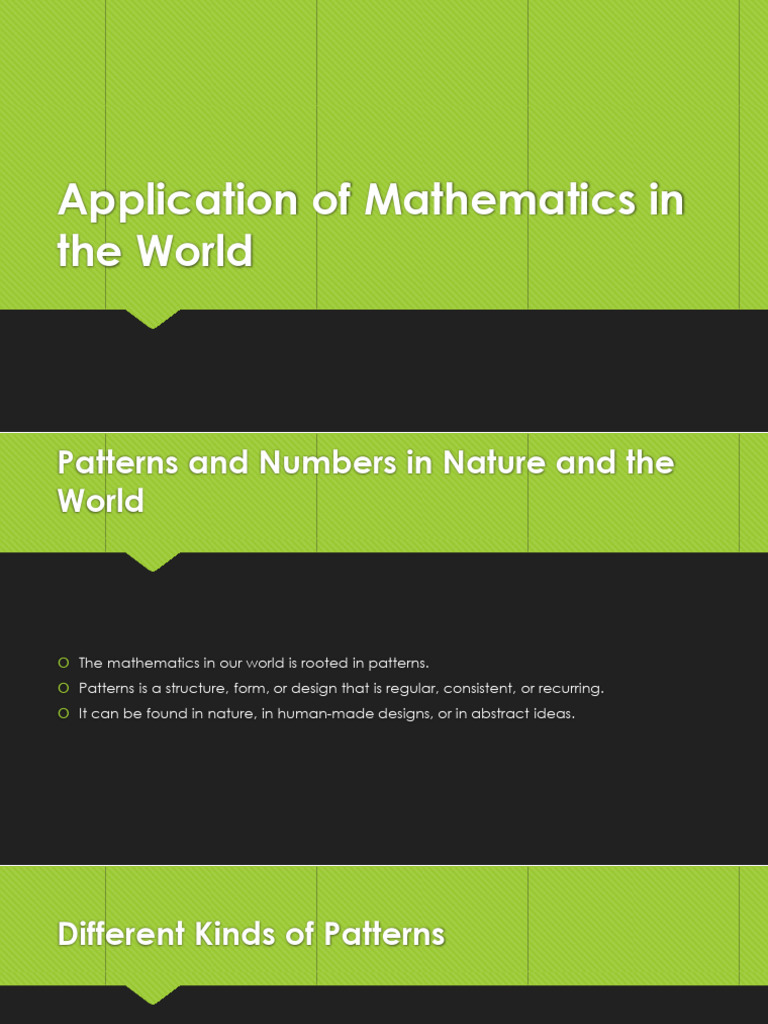 Application of Mathematics in The World | PDF | Pattern | Waves