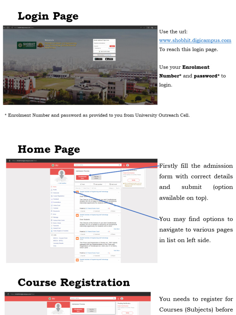 Online Registration Through Digii (Formerly CollPoll) | PDF