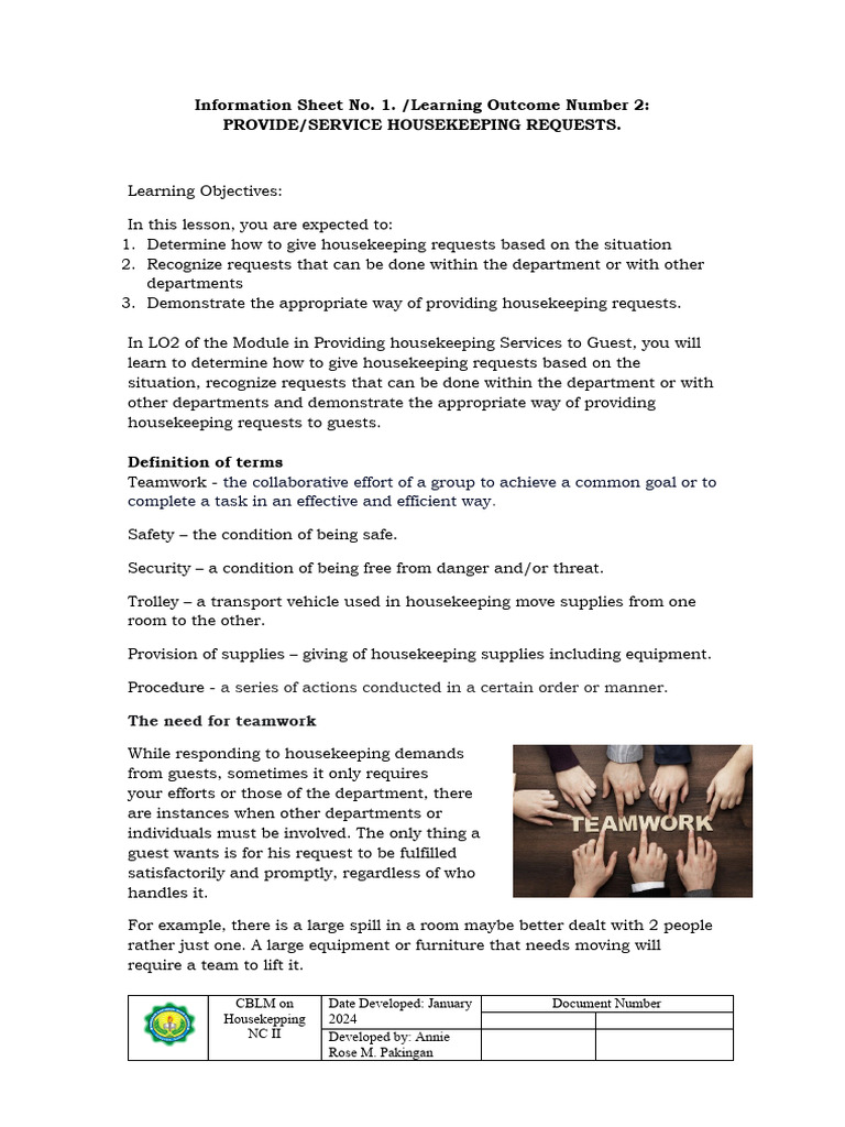 Information Sheet No.1 | PDF