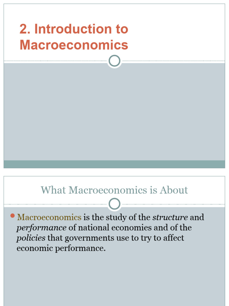 Understanding Macroeconomics Basics | PDF | Macroeconomics | Gross ...