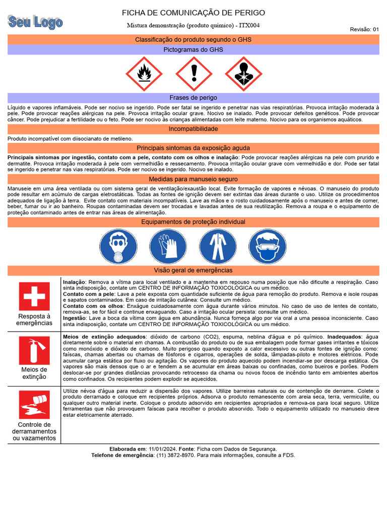 FCP (PT) Mistura Demonstracao Produto Químico - Sem QR Code | PDF | Dióxido de carbono | Química