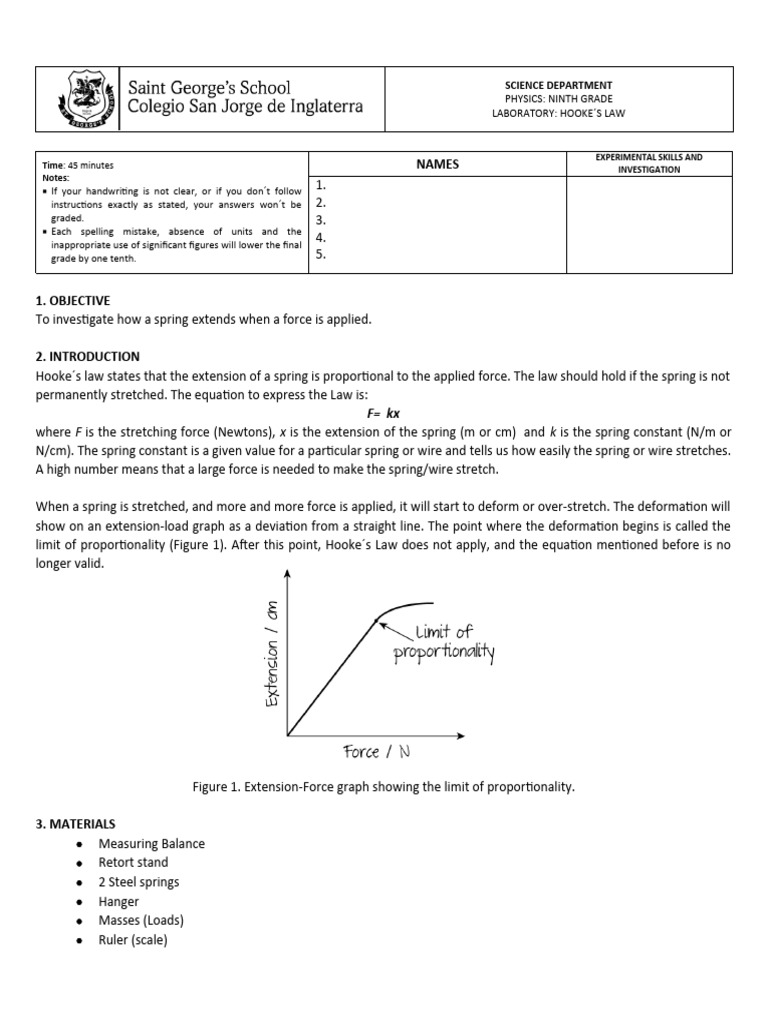 Hooke S Law - 2 | PDF | Force | Deformation (Engineering)
