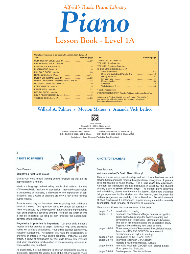 Lesson Book Level 1: Piano | PDF | Musical Compositions | Musicology