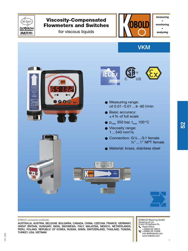 VKM GB Flow | PDF | Flow Measurement | Viscosity