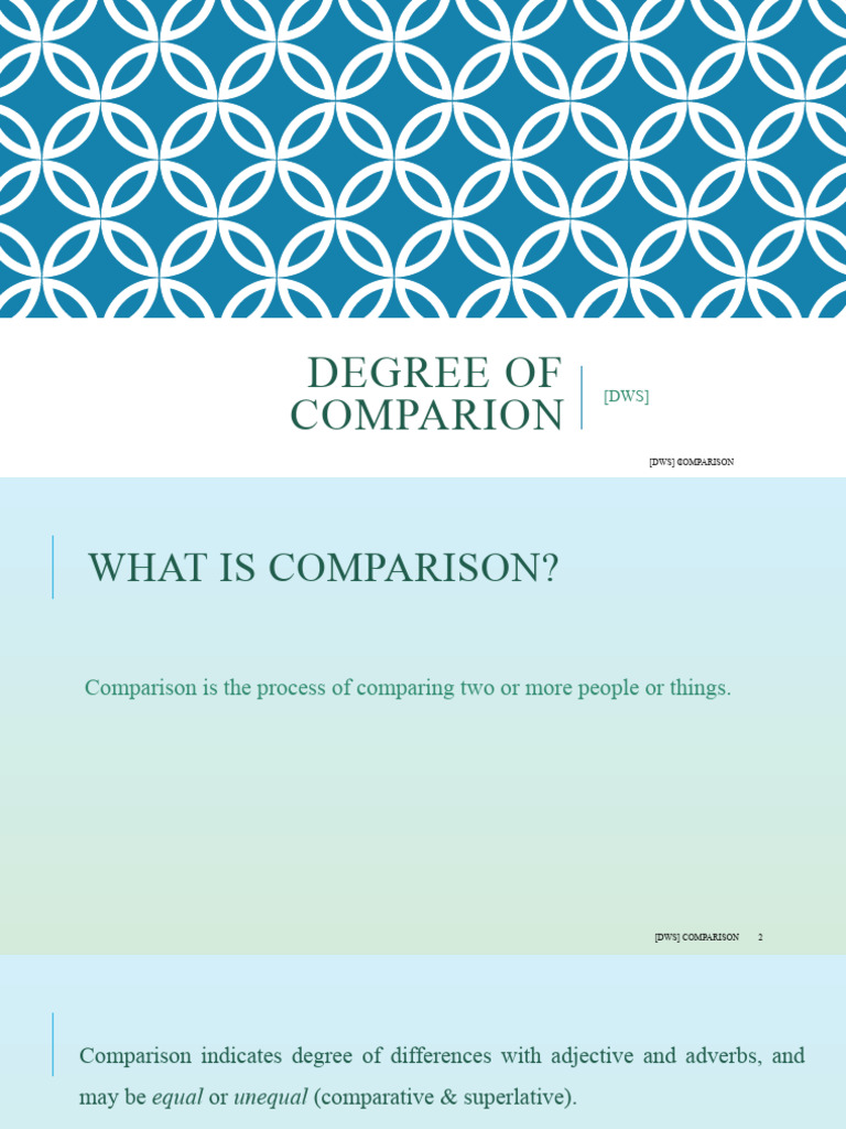Meeting 11 - Degree of Comparison | PDF | Linguistics | Linguistic ...
