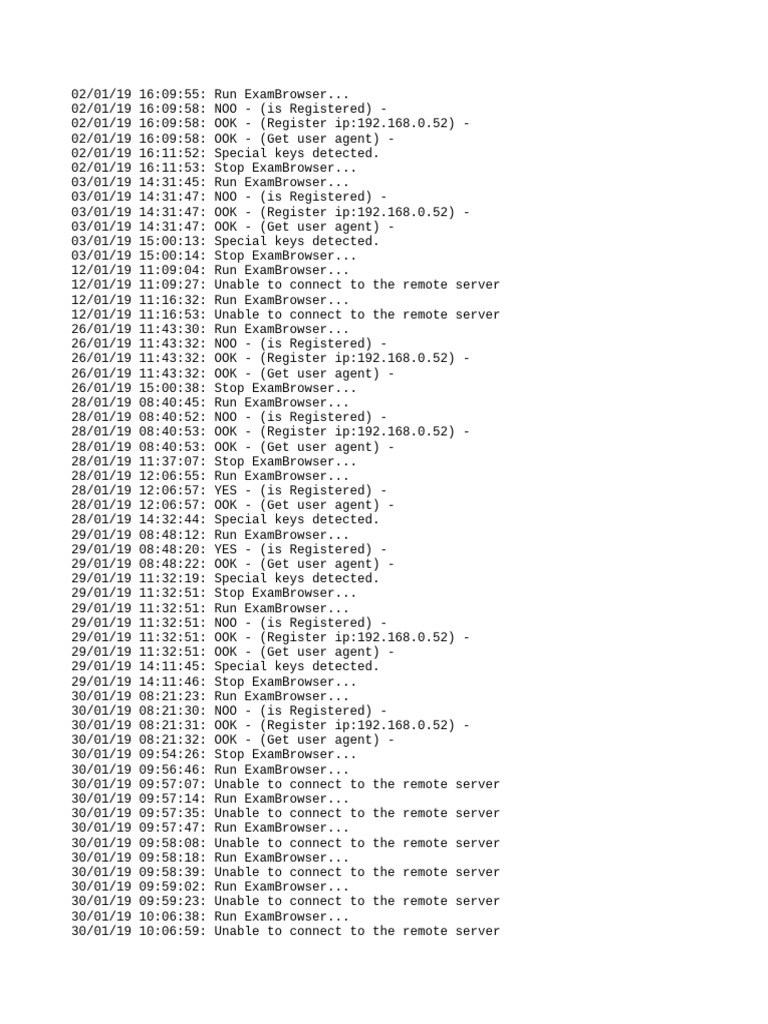 log | PDF | Internet Protocol Based Network Software | Security