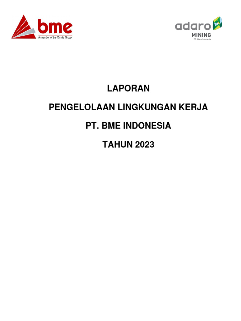 Laporan Pengelolaan LK PT Bme Indonesia | PDF