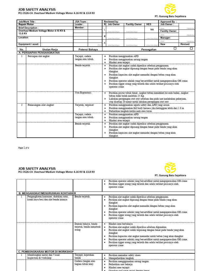 JSA Repair Motor | PDF