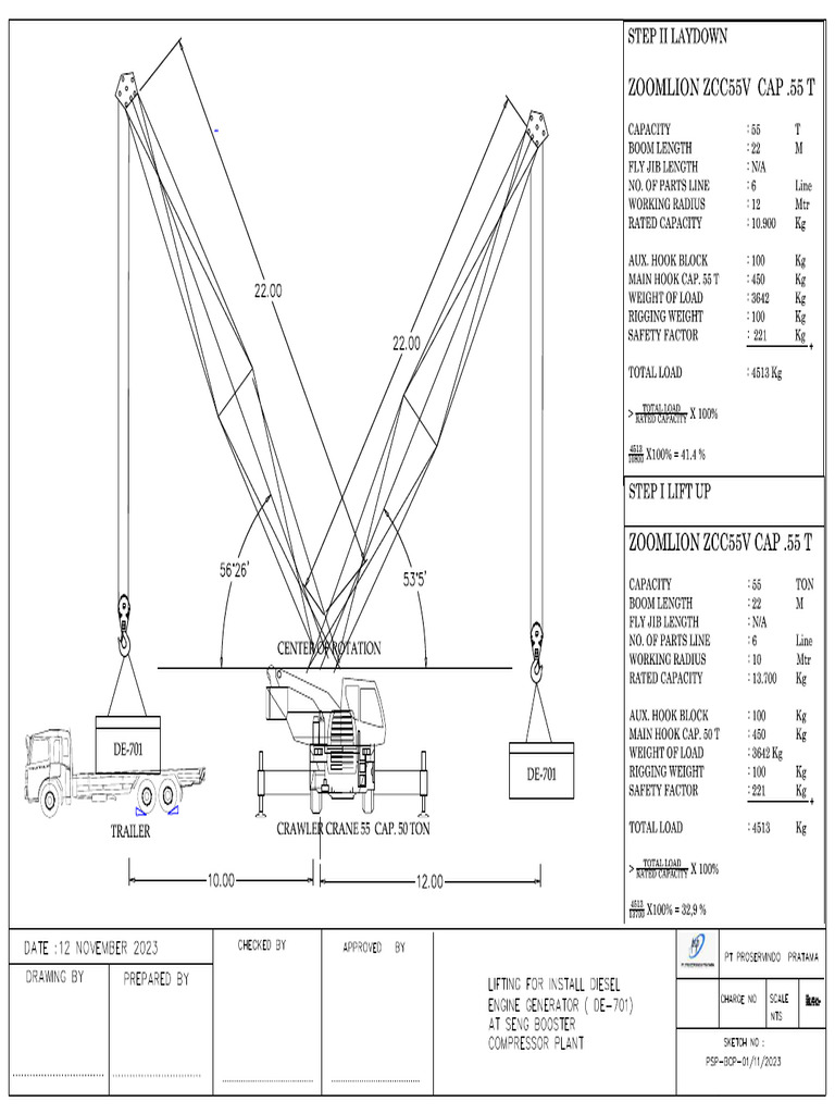 Lifting Plan DE-701 | PDF