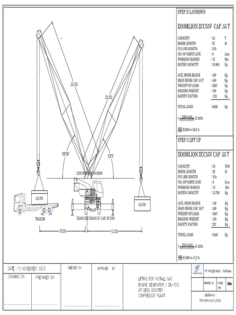 Lifting Plan GE-701 | PDF
