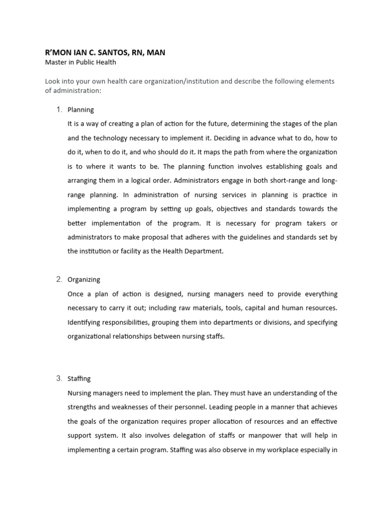 Elements of Administration | PDF