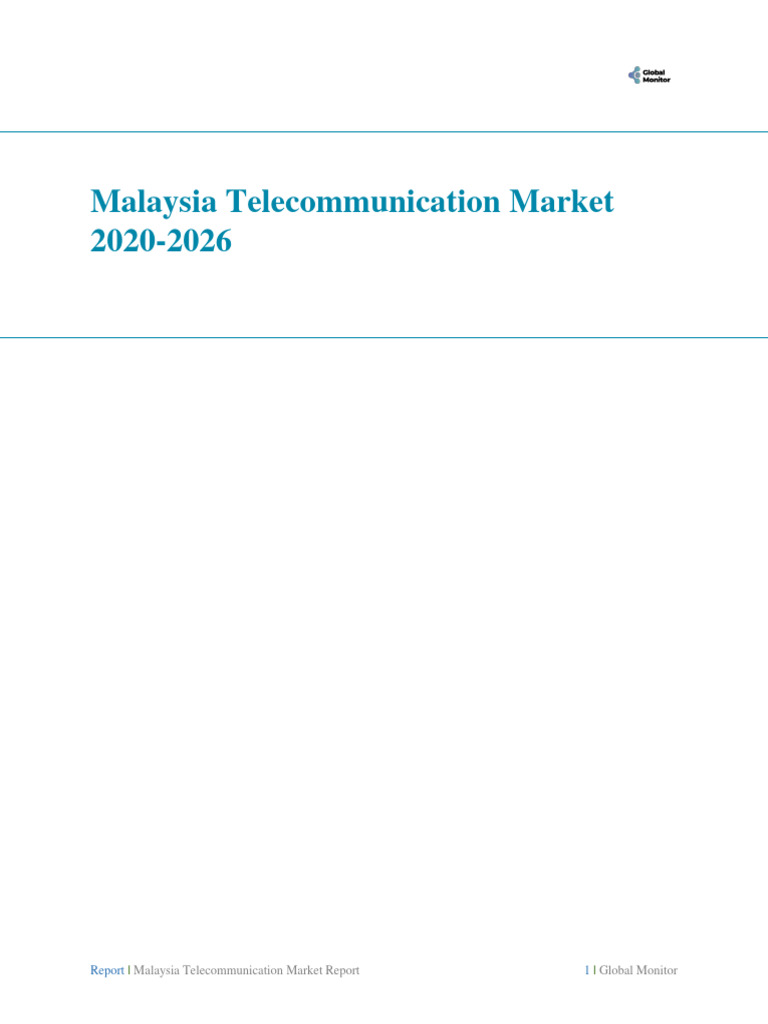 Report - Malaysia Telecommunication Market - Global Monitor | PDF ...