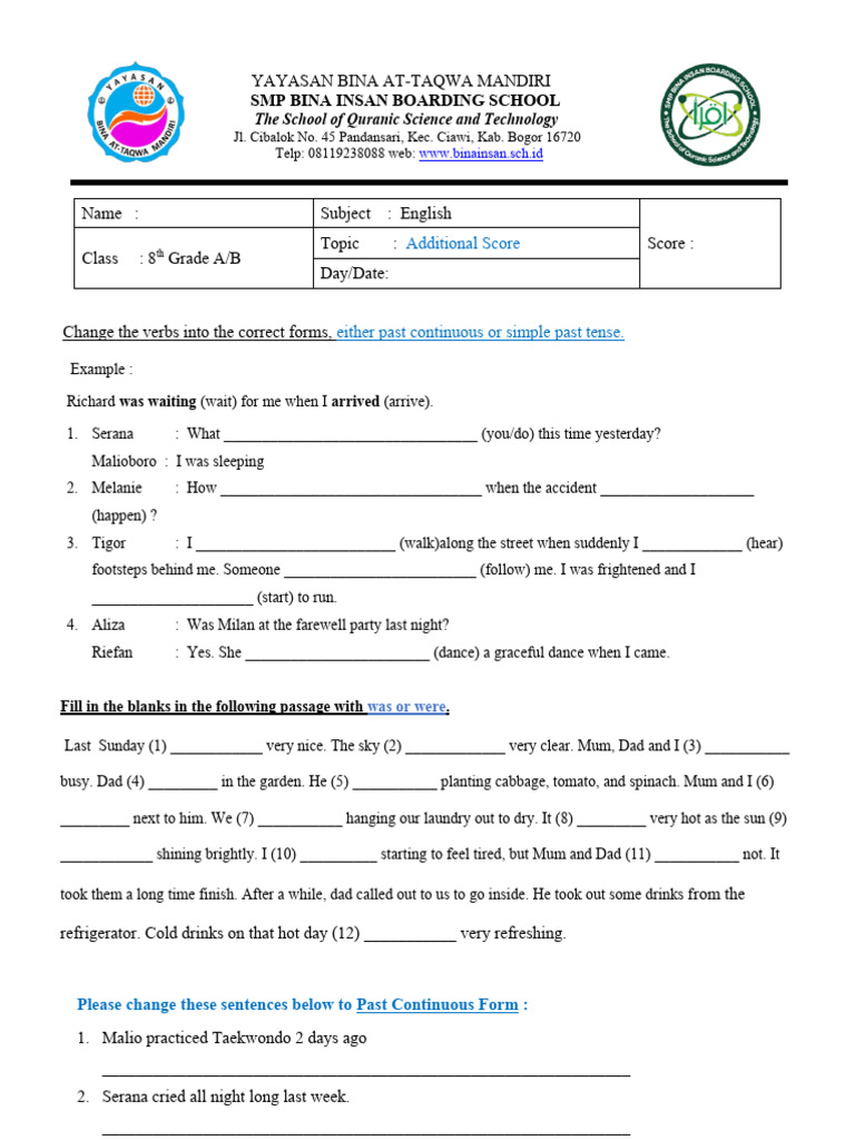 English - T2 - Additional Score | PDF