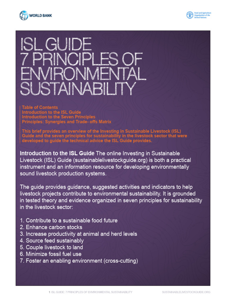 ISL Guide 7 Principles June 4 | PDF | Animal Feed | Carbon Cycle