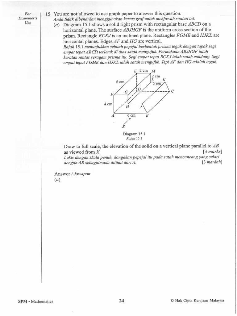 SPM Plans and Elevation QuestionCollection | PDF