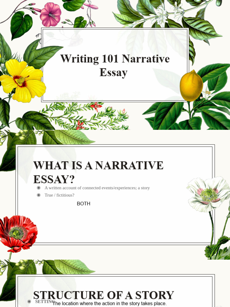 Writing 101 Narrative Essay | PDF | Essays