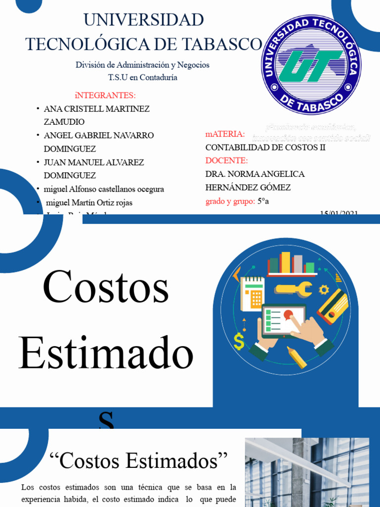 Costos estimados | PDF