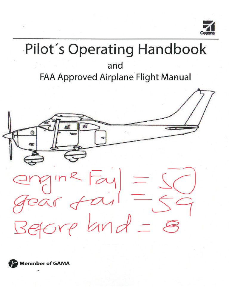 Cessna t303 Pilots Operating Handbook | PDF