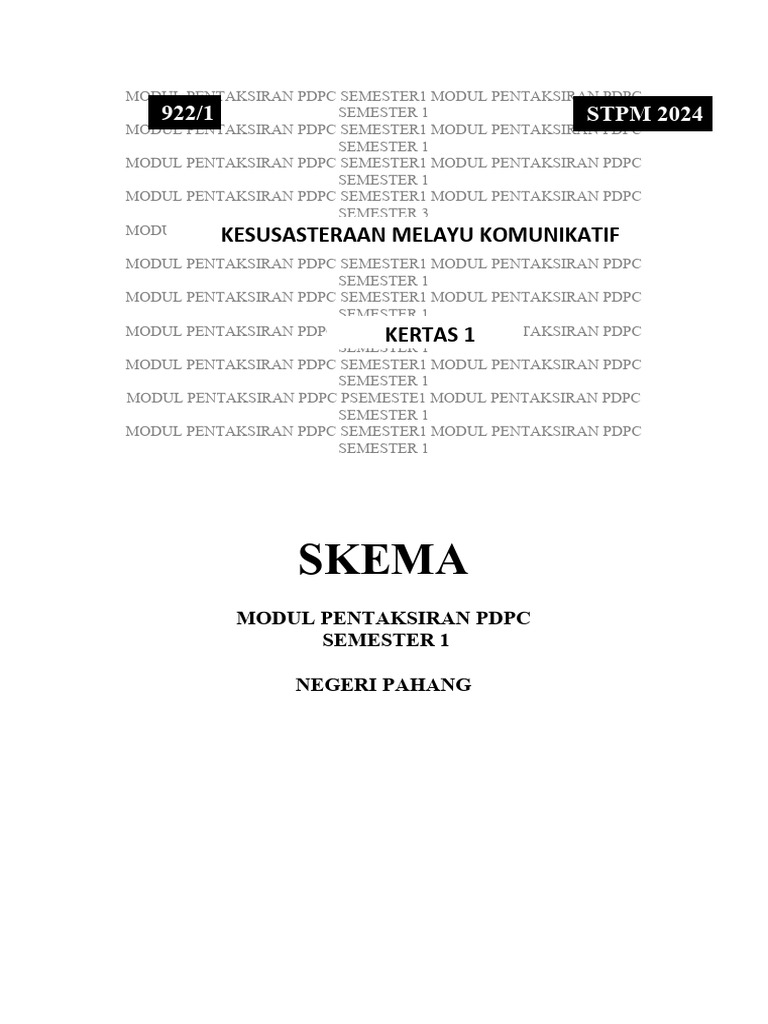 Skema Jawapan S1 | PDF
