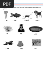 Mga Letrang Nagsisimula Sa Letrang T | PDF