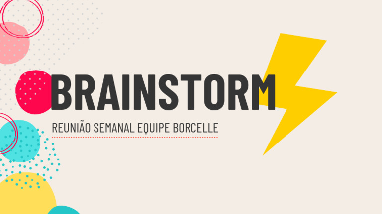 Apresentação de Brainstorm Geométrica Colorida | PDF