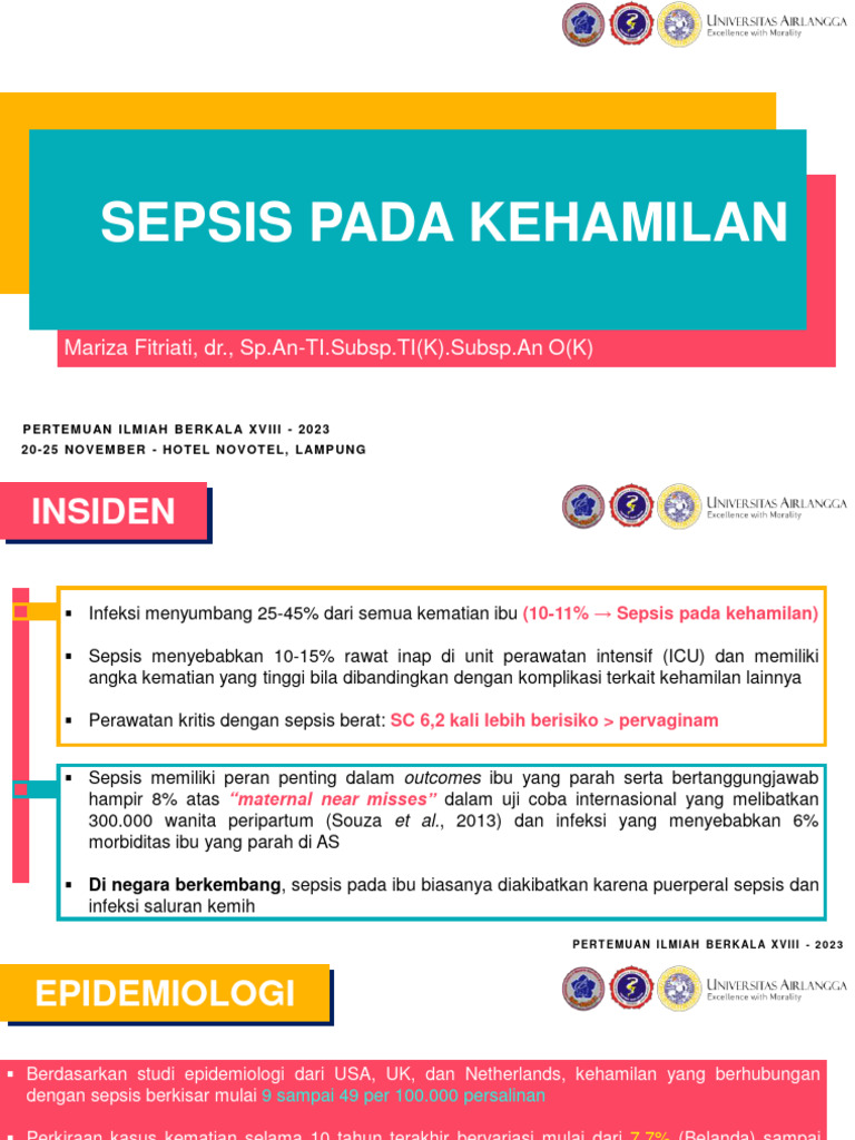 Sepsis in Pregnancy | PDF | Sains & Matematika