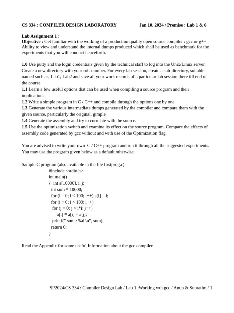 Lab Assgn1 | PDF | Computer Architecture | Computer Programming