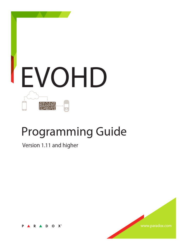 EVOHD Programming Guide | PDF | Telephone | Security Alarm