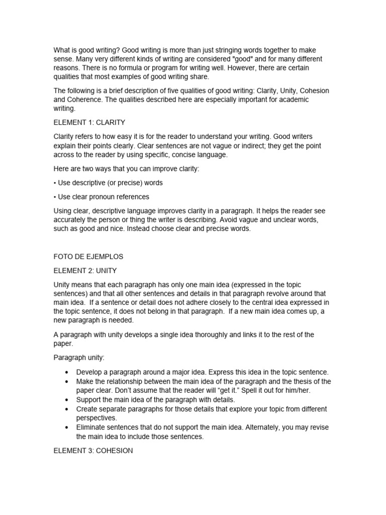 What Is Good Writing | PDF