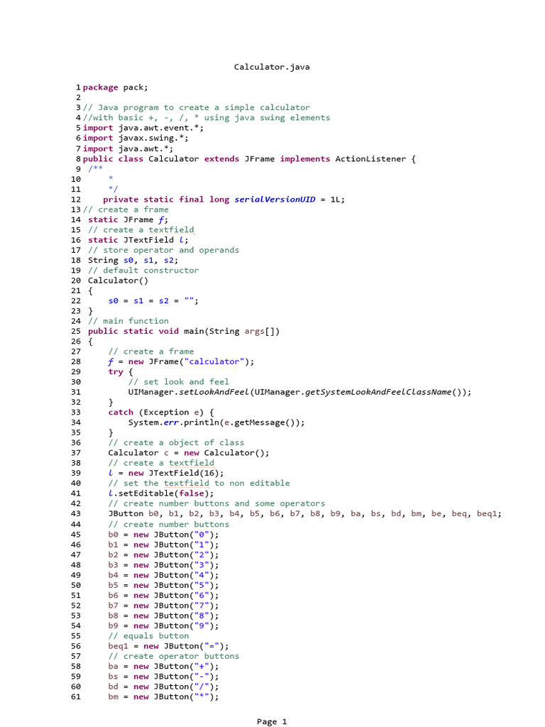 Calculator | PDF | Computing | Computer Programming