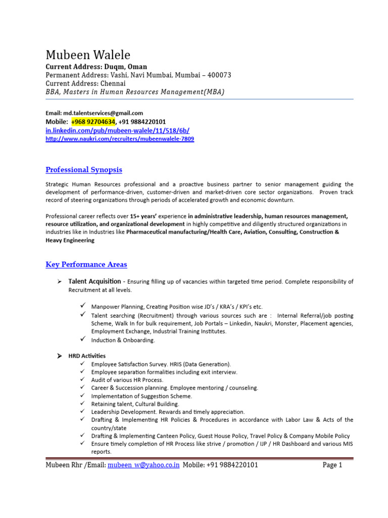 Mubeen CV 2023 | PDF