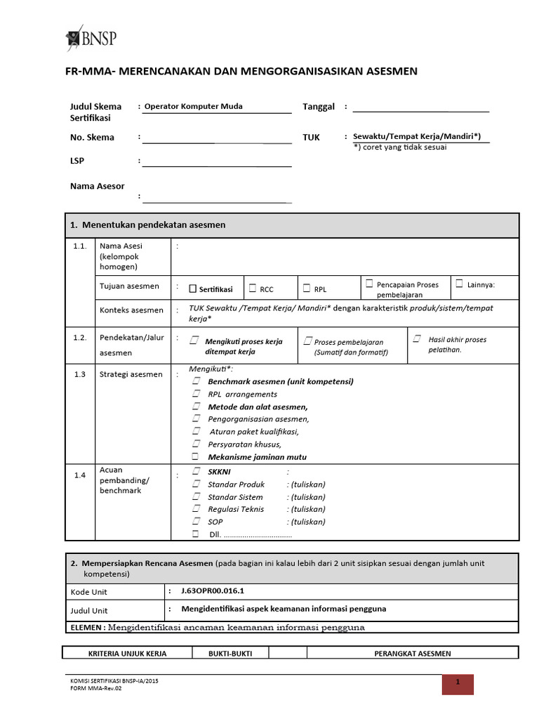 FORM MMA - Rev.02. | PDF