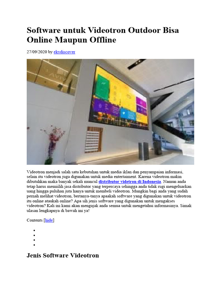 VideoTron Terbaru 2024 | PDF