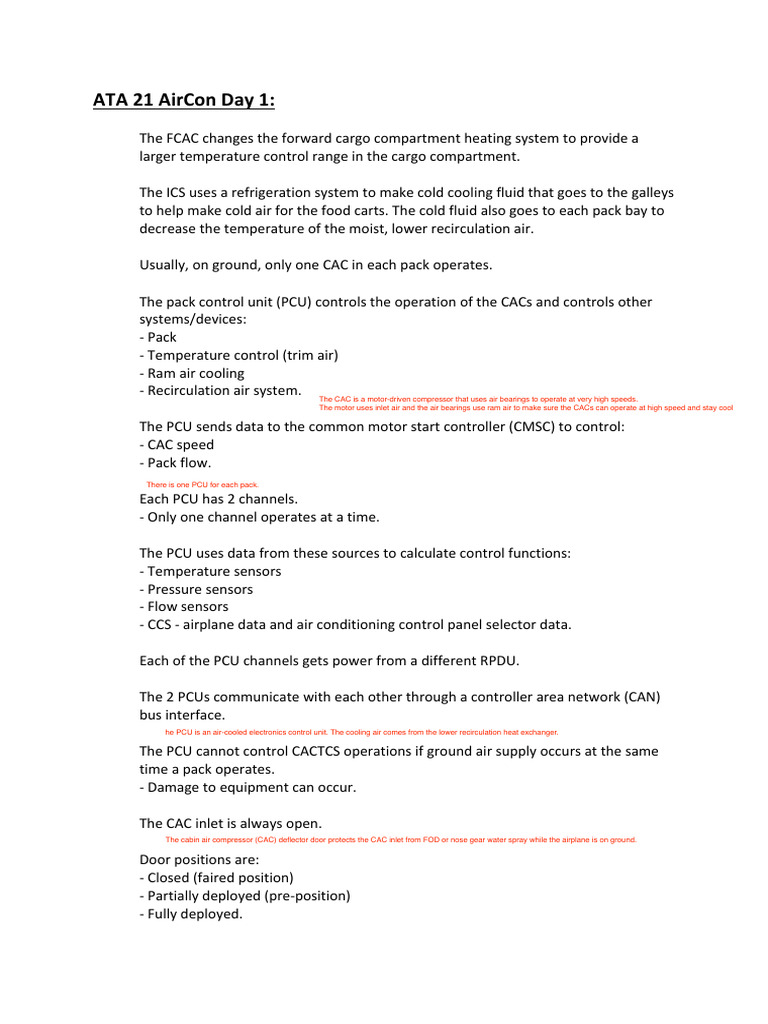 ATA 21 AirCon Day 1 | PDF | Heat Exchanger | Engines